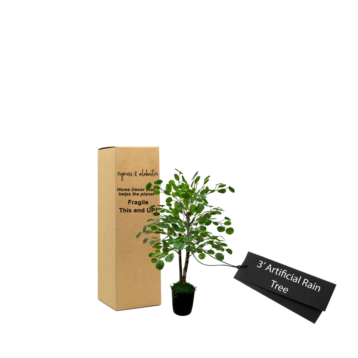 3' Artificial Rain Tree – Cypress and Alabaster