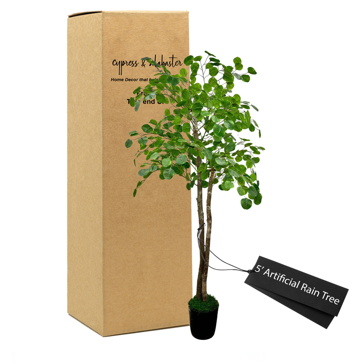 5' Artificial Rain Tree – Cypress and Alabaster